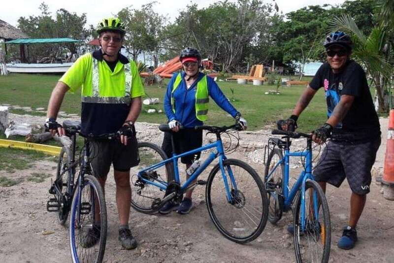 FromCancun: Puerto Morelos: Bike & Zip Line Tour